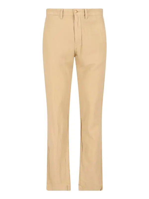 Polo Ralph Lauren Linen-cotton Trousers - Beige