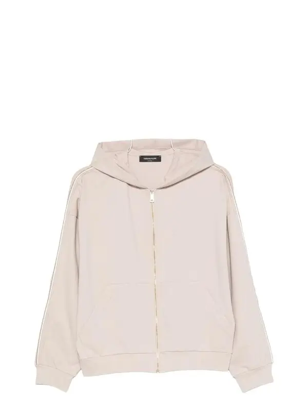 Fabiana Filippi Zipped Hoodie - Beige