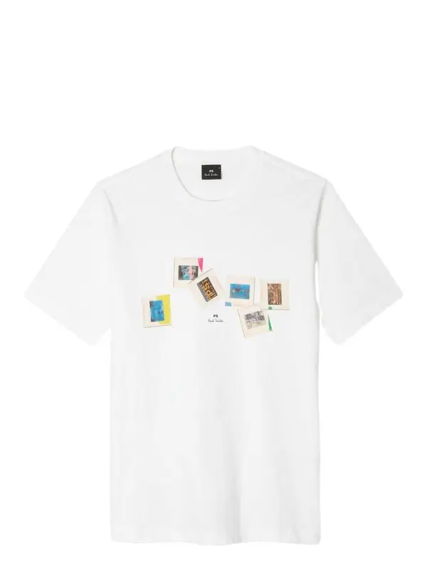 Paul Smith Slides Cotton T-shirt - White