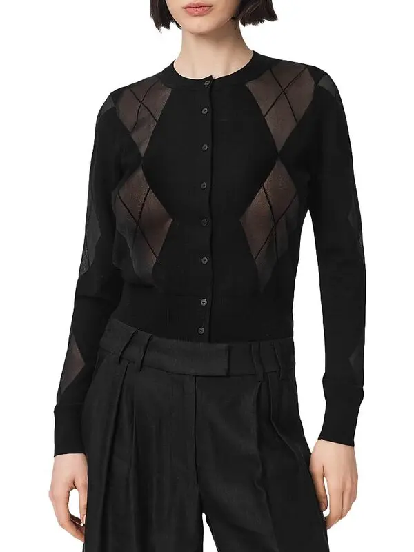 ALLSAINTS Bern Cardigan - Black