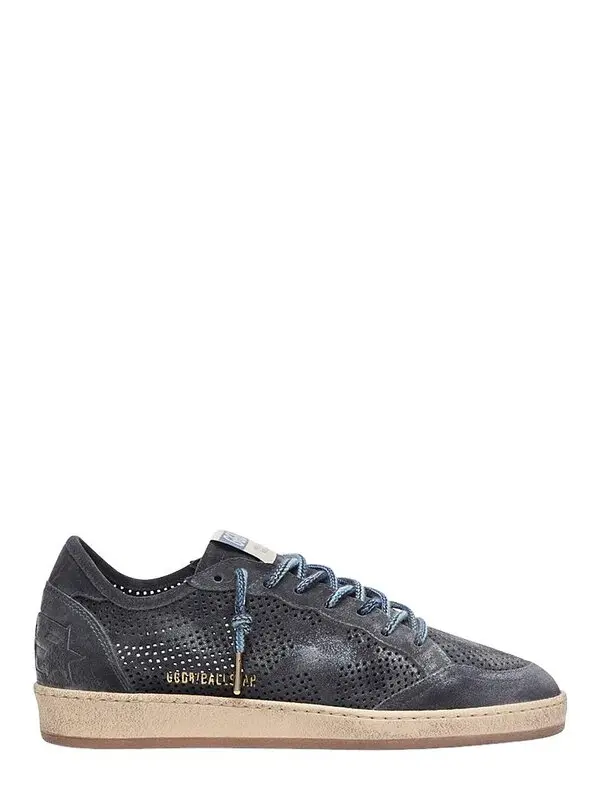 GOLDEN GOOSE Ball Starforated Suede Sneakers - Blue