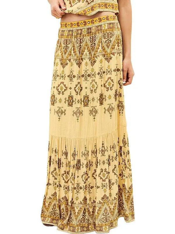 Ba&sh Jupe Zaya Maxi Skirt - Yellow