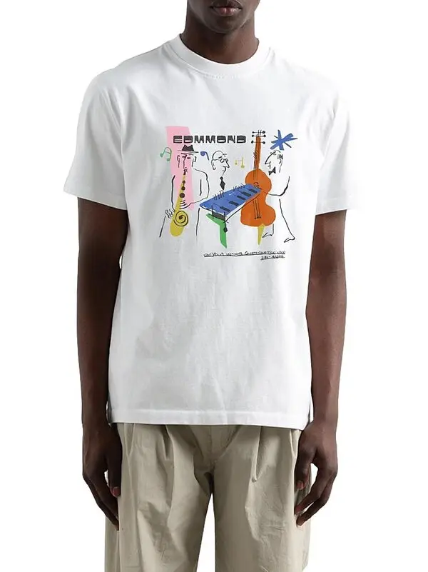 EDMMOND STUDIOS Cassette Print T-shirt - Plain White