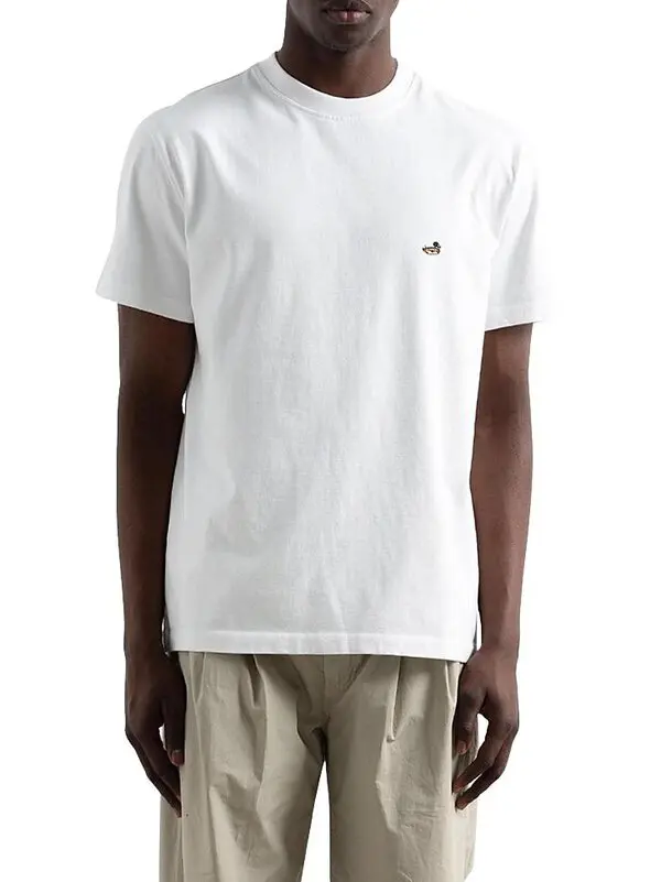 EDMMOND STUDIOS Duck Patch T-shirt - Plain White