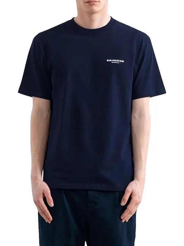 EDMMOND STUDIOS Melomaniac Printed T-shirt - Plain Navy