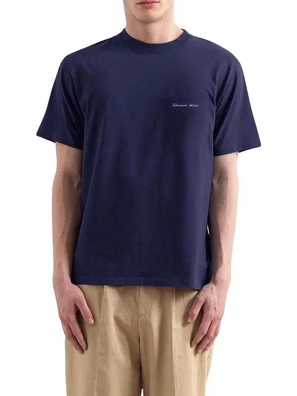 EDMMOND STUDIOS Banquet Hall Print T-shirt - Plain Navy