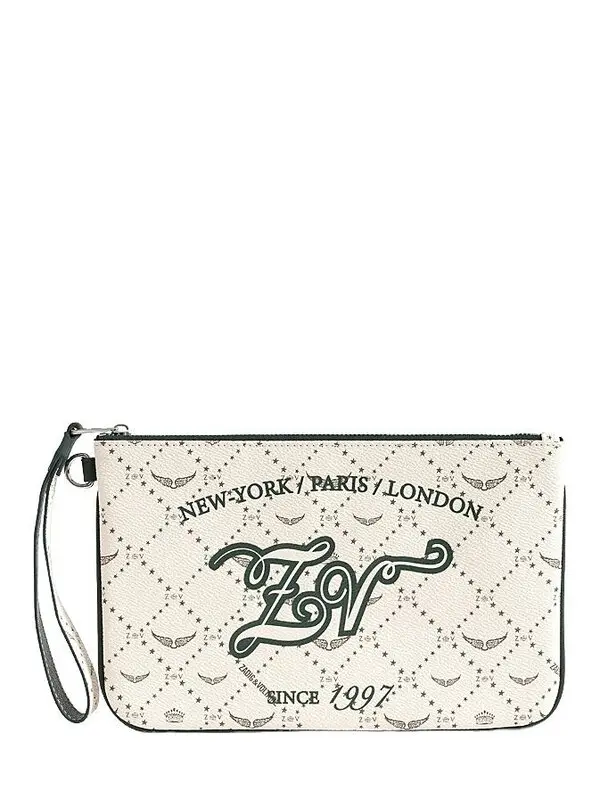 Zadig&Voltaire Z Pouch Monogram Canvas Pouchette - Flash