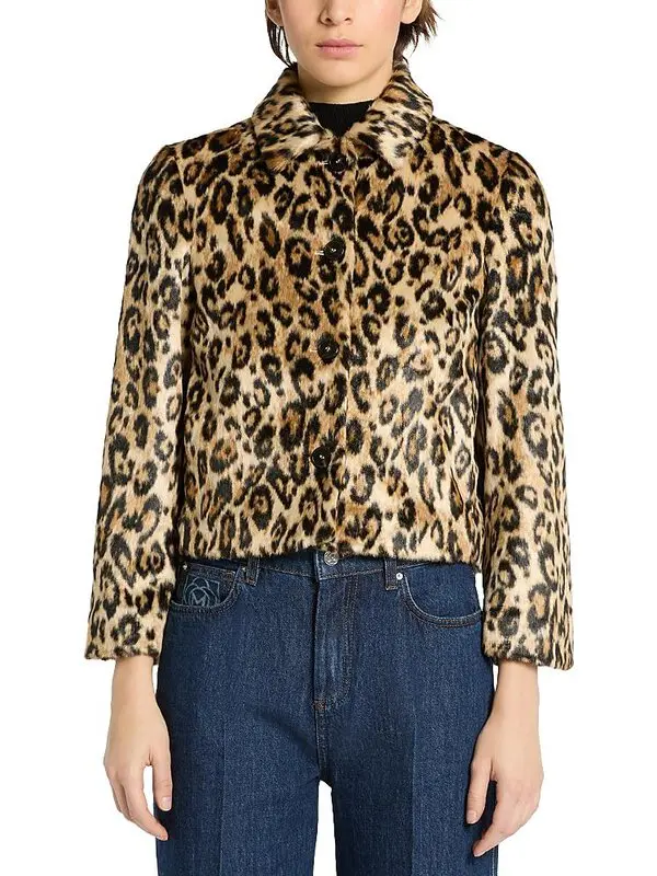 Marella Mlsangel Faux Fur Jacket - Camel