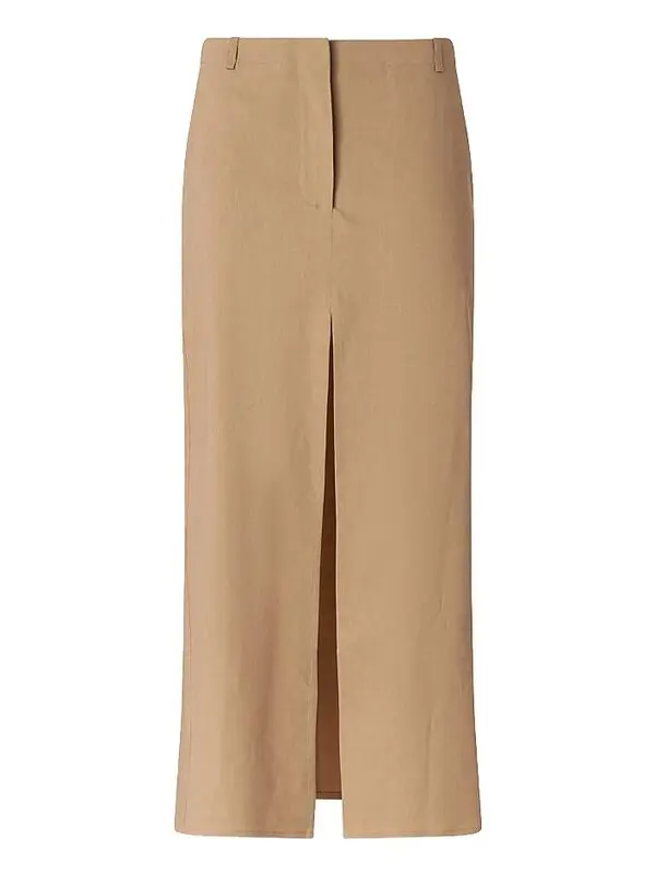 Pinko Hyla Stretch Linen Blend Maxi Skirt - D