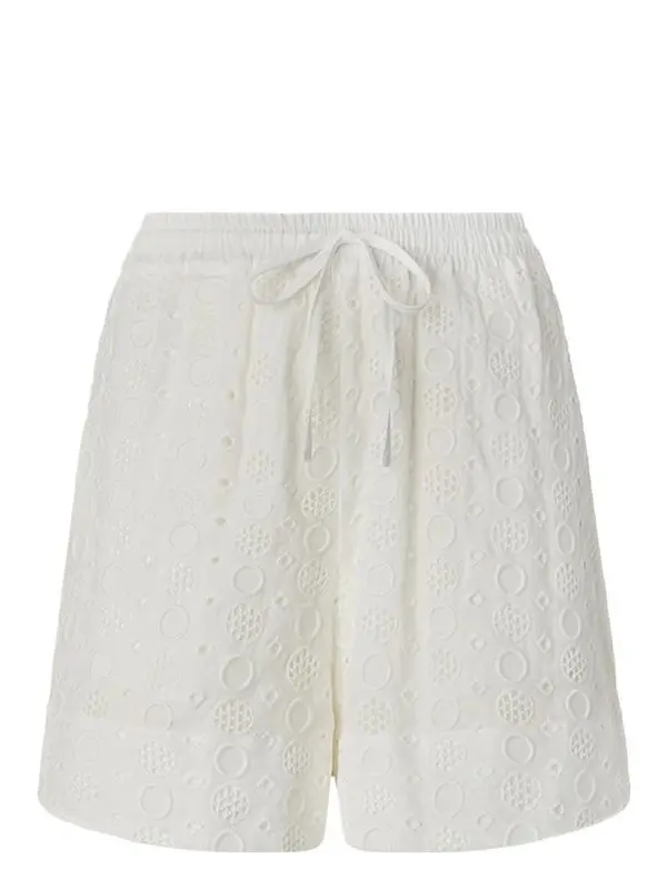 Pinko Embroidered Cotton Shorts - Z