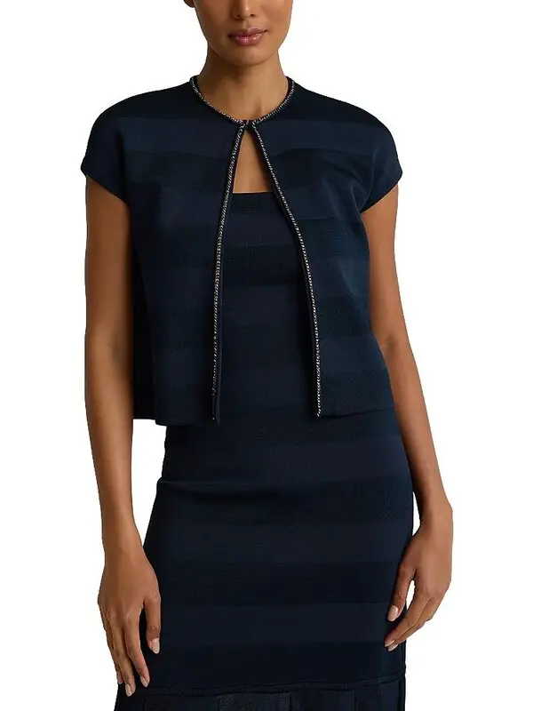 St. John Bateau Shadow Bolero - Midnight