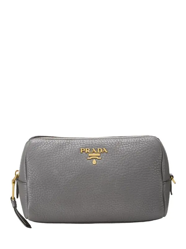 Prada Vitello Daino Pouch - Grey