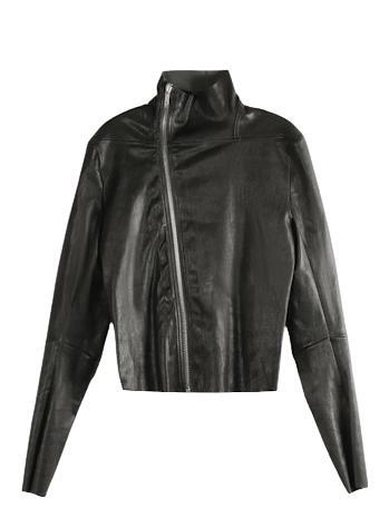 Rick Owens Gary Leather Jacket - Black