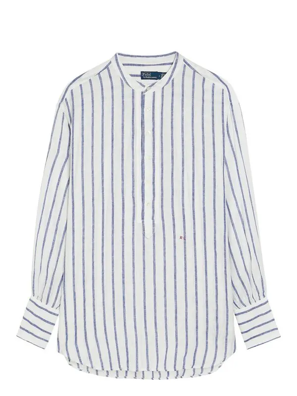 Polo Ralph Lauren Striped Linen Shirt - White