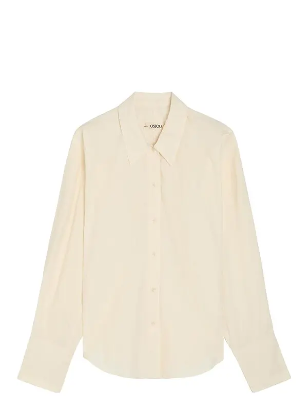 Ossou Ridge Cotton Shirt - Off White