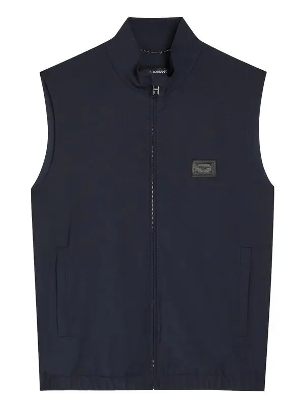 Dolce & Gabbana Logo Wool-blend Gilet - Black