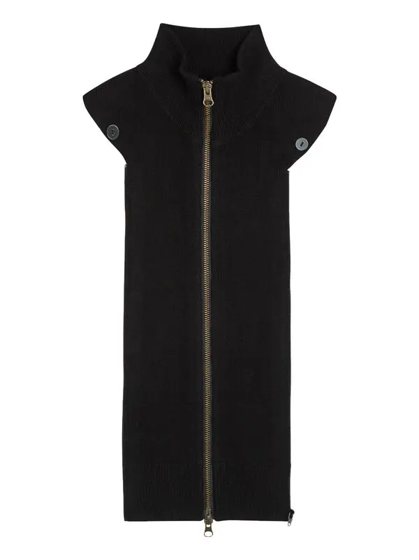 Veronica Beard Uptown Dickey Wool And Cashmere-blend Jacket Insert - Black