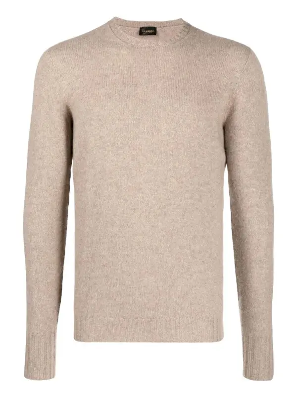 DRUMOHR Cashmere Crew-neck Jumper - Beige