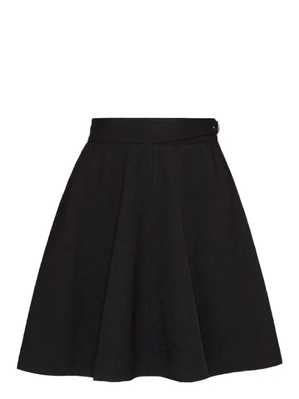 Red Valentino Buckle Detail Skirt - Black