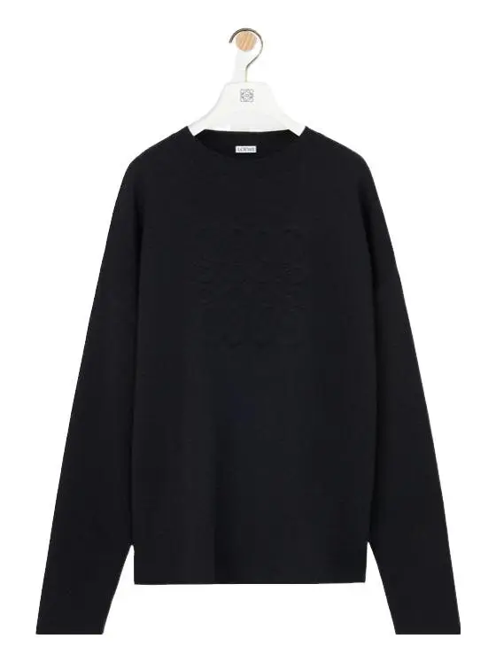 Loewe Anagram Crewneck Jumper - Black