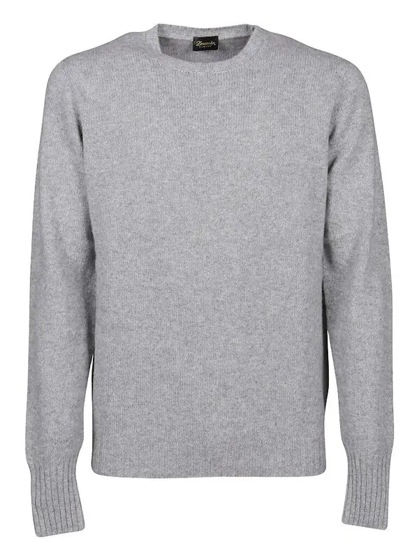 DRUMOHR Crew Neck Knit Sweater - Gray