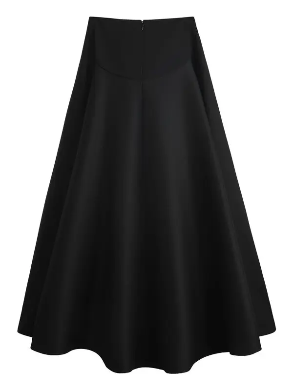Dior Mid-length Flared Skirt - Black