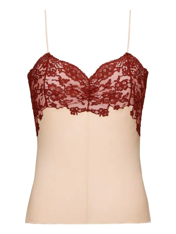 Saint Laurent Lace V-neck Camisole - No