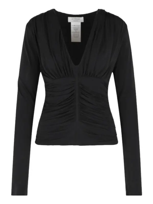 Sportmax Beato Draped V-neck Top - No