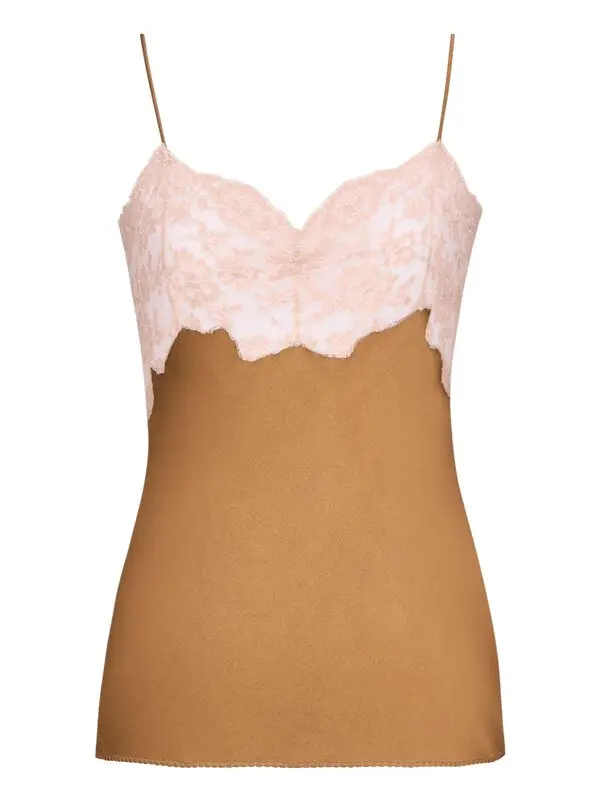 Saint Laurent Lace V-neck Camisole - No