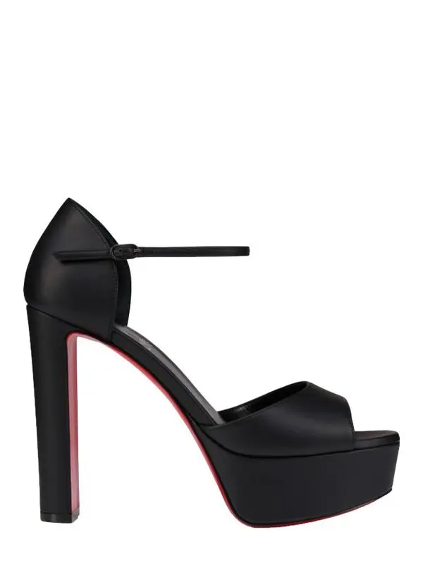 CHRISTIAN LOUBOUTIN Sandaloo Platform Block-heel Sandals - Black
