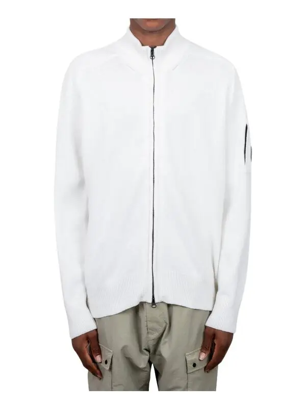 C.P. COMPANY Long-sleeved Sweatshirt With Logo Detail - White