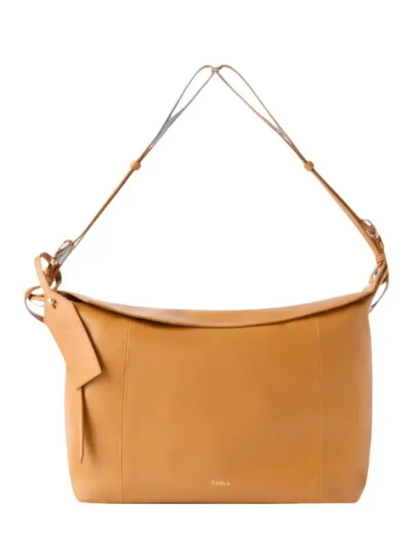 Furla Large Leather Shoulder Bag - Brown