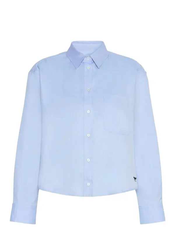 Max Mara Wkdnuoro Long-sleeved Shirt - Light Blue