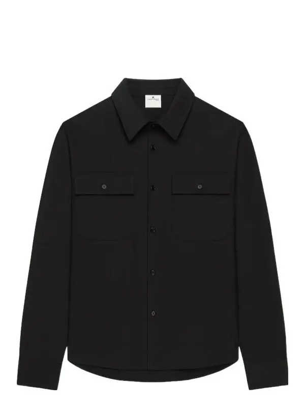 COURREGES Embroidered Detail Shirt - Black