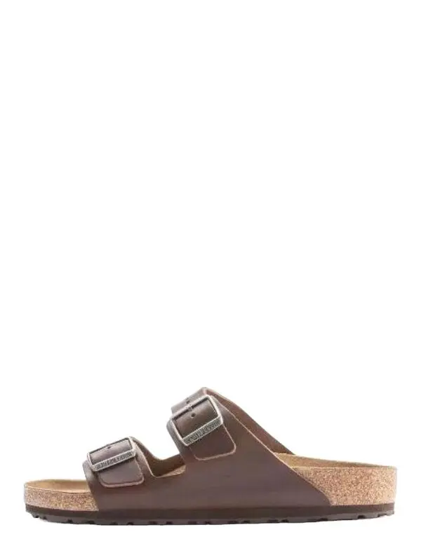 BIRKENSTOCK Arizona Grip Natural Leather Sandals - Brown