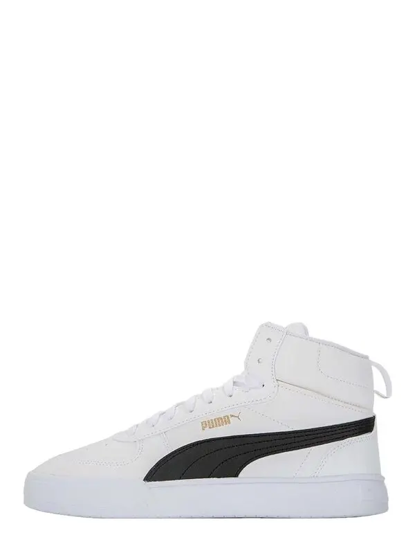 PUMA Caven Mid High-top Sneakers - White/black