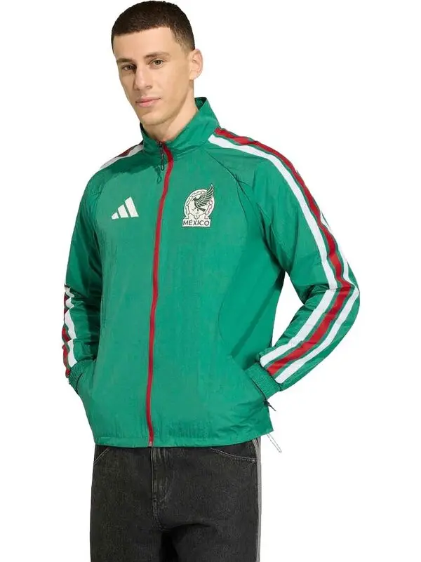 Adidas Mexico National Team 2026 Home Full-zip Game Day Anthem Jacket - Green