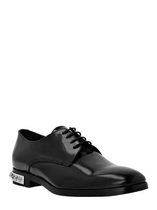 Philipp Plein Derby Shoes With Studded Heel - Black