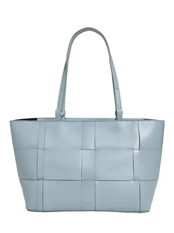 DEMELLIER The Florence Woven Leather Tote - Pacific