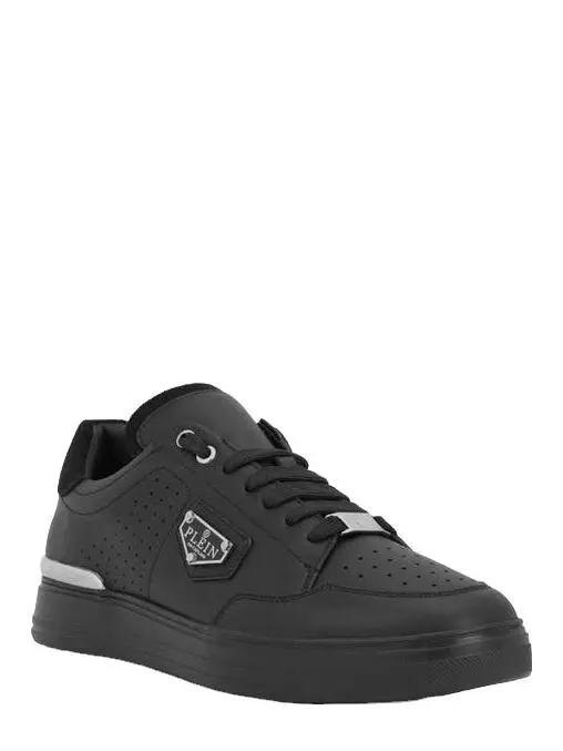 Philipp Plein Low-top Performance Sneakers With Logo Detailing - Black/black