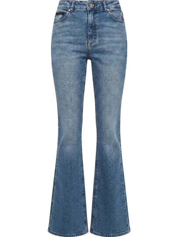 Philipp Plein Flare Fit Jeans - Blueocean