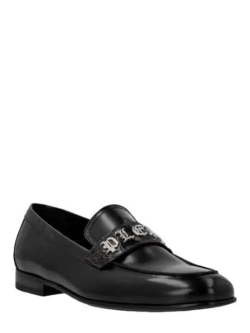 Philipp Plein Croc-effect Leather Loafers - Black