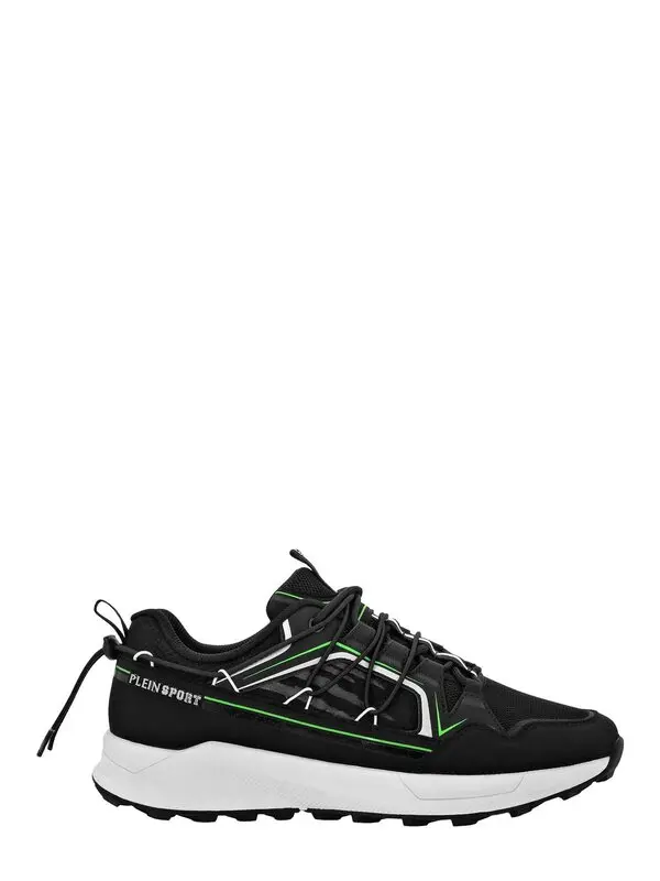 PLEIN SPORT High-tech Performance Low-top Sneakers - Black