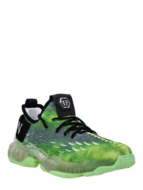 Philipp Plein Hyper Shock Runner Sneakers - Yellow/black