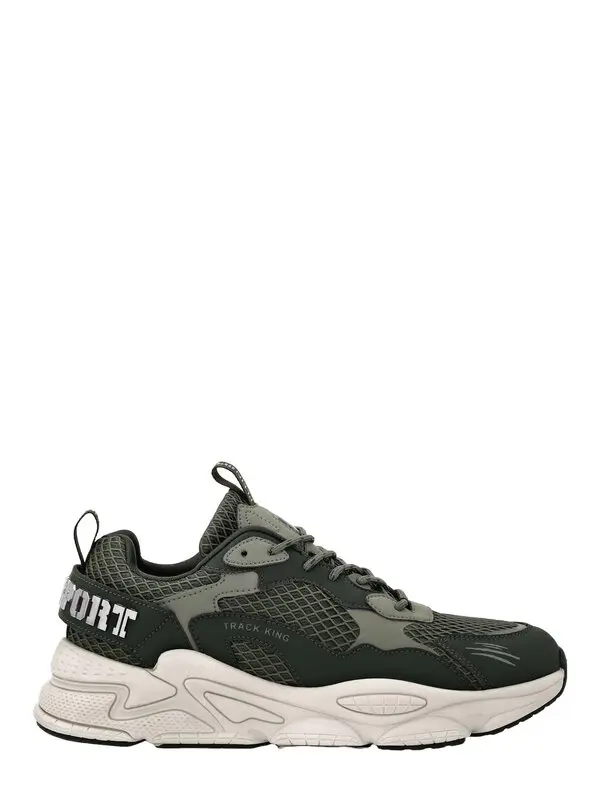 PLEIN SPORT Track-king Runner Sneakers - Military
