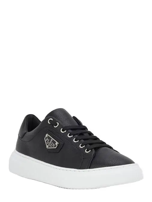 Philipp Plein Leather Lo-top Sneakers - Black