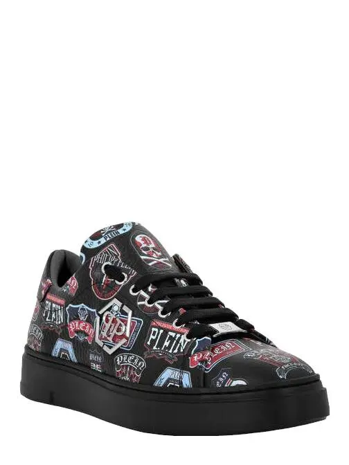 Philipp Plein Carson Patch Low-top Sneakers - Black/black