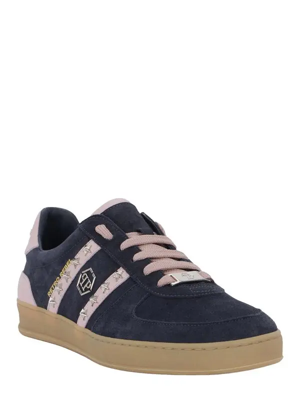 Philipp Plein Low-top Sneakers Retro Rebel Leather - Darkblue