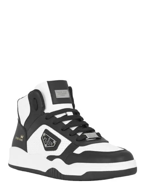 Philipp Plein Mid-top Sneakers - White/black