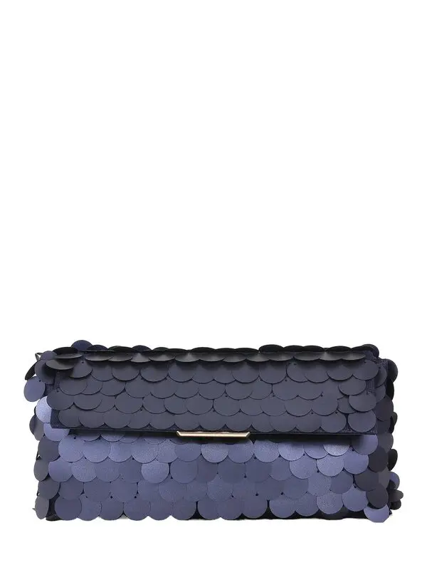 Badgley Mischka Payette Sequin Clutch - Multi Navy
